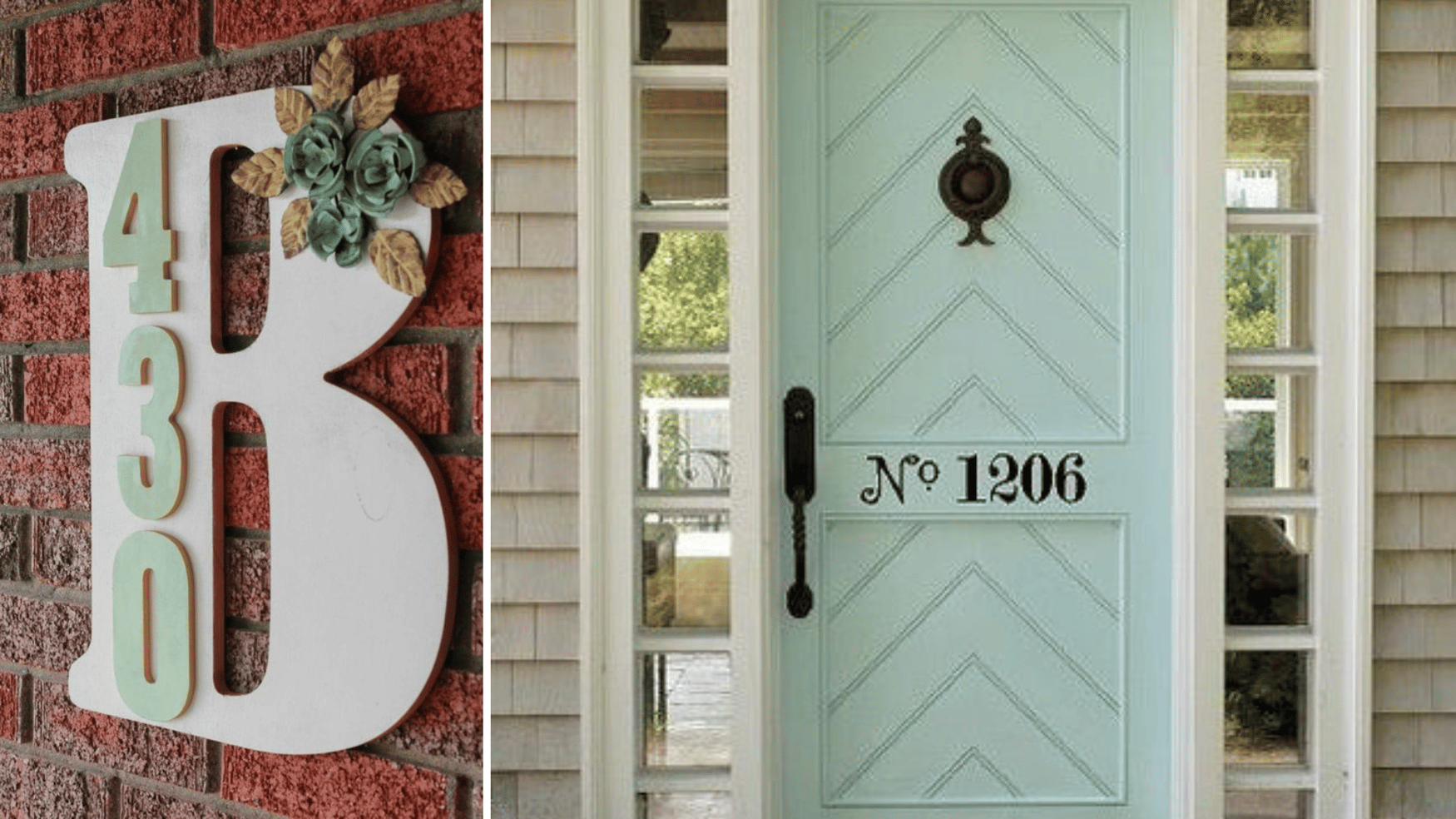 13 Ways to Spruce Up Your Home Address Sign